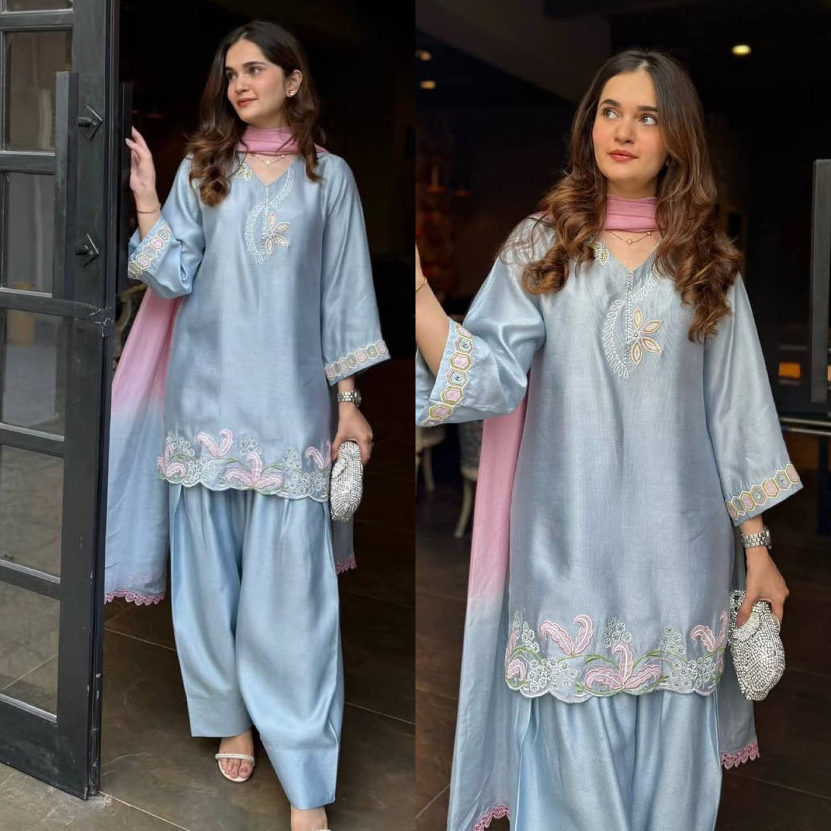 Elegant Blue Ensemble for Every Occasion – Patiyala Shop